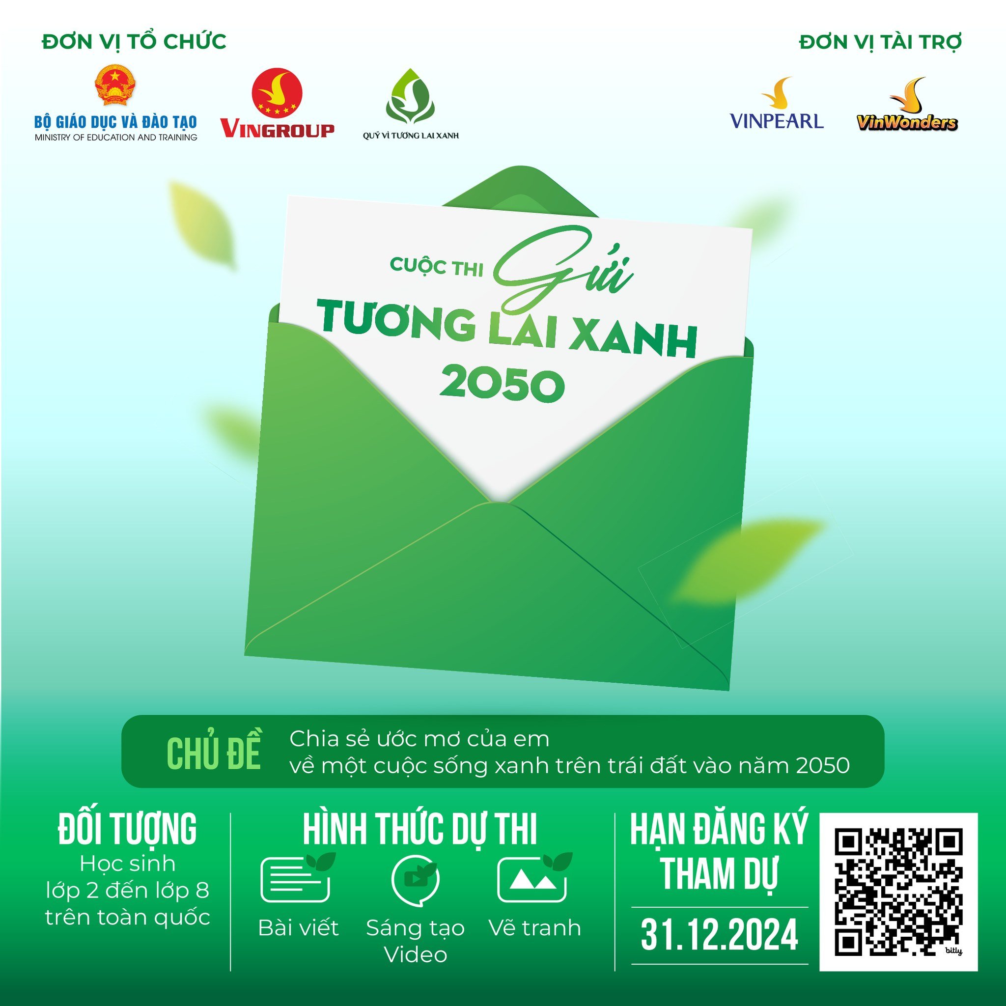 PHÁT ĐỘNG CUỘC THI “GỬI TƯƠNG LAI XANH 2050” - LAN TỎA THÔNG ĐIỆP XANH CHO THẾ HỆ TƯƠNG LAI ...